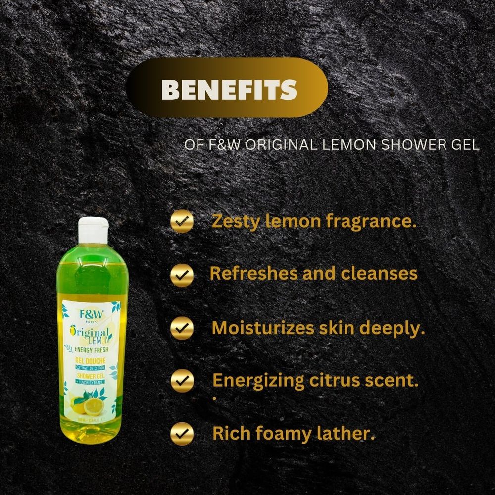 Original Lemon Shower Gel – Refreshing 1000 ml