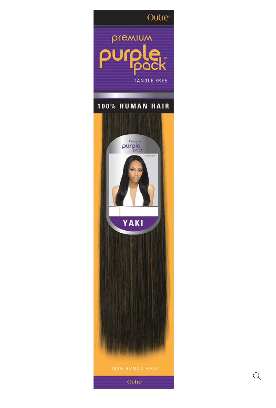 Outre Premium Purple Pack Yaki Human Hair – 12"