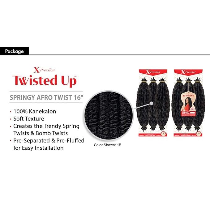 Outre X-Pression Twisted Up Springy Afro Twist 16"