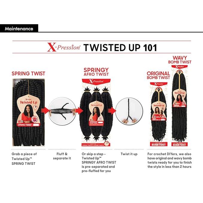Outre X-Pression Twisted Up Springy Afro Twist 16"