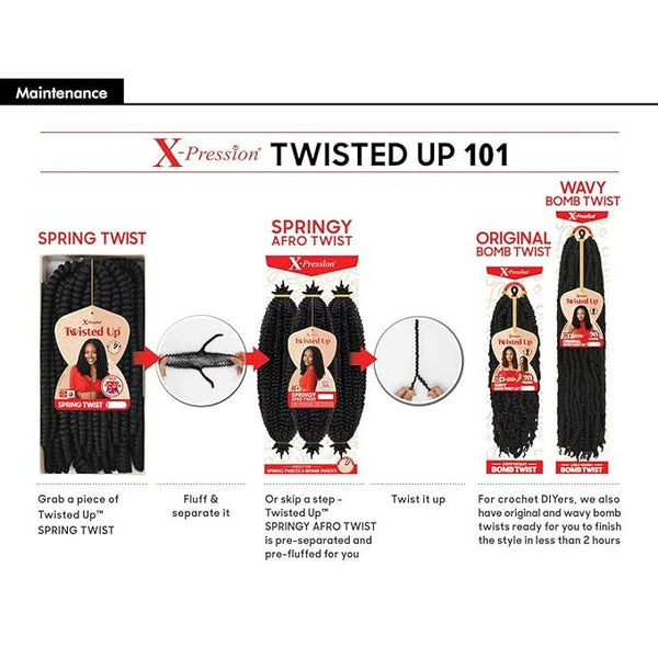 Outre X-Pression Twisted Up Springy Afro Twist 16"