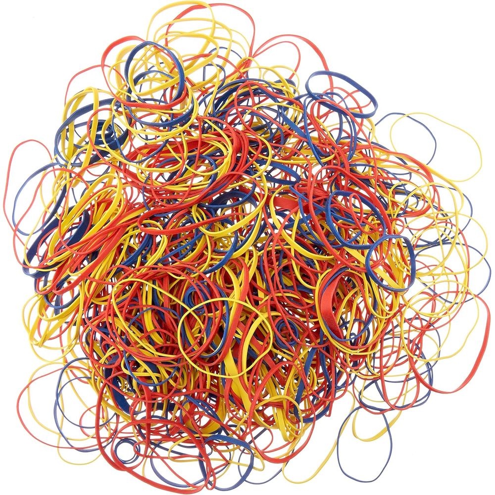 Red by Kiss 300 Rubber Bands – Assorted Colors & Sizes