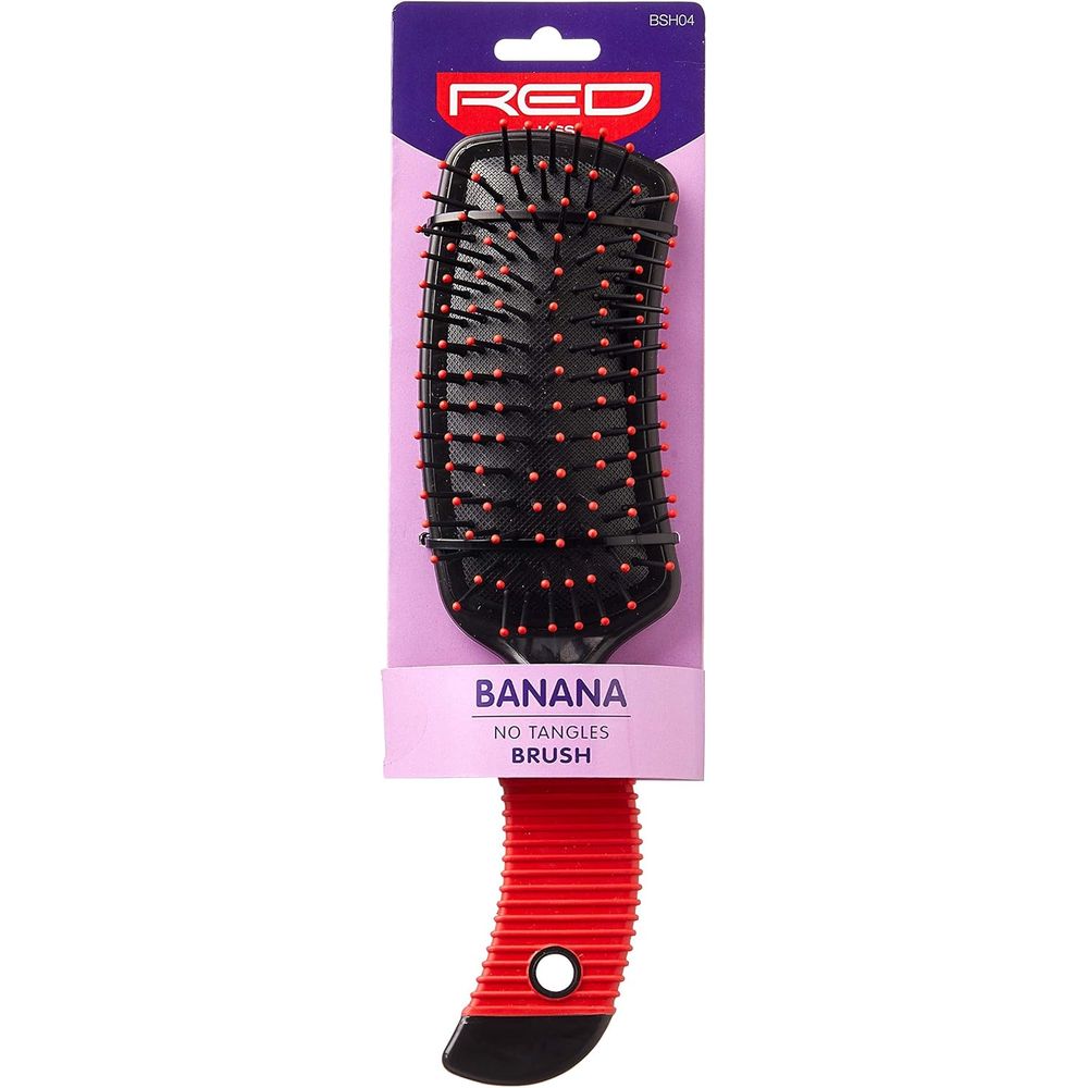 Red by Kiss Banana No Tangles Brush – Standard Brush