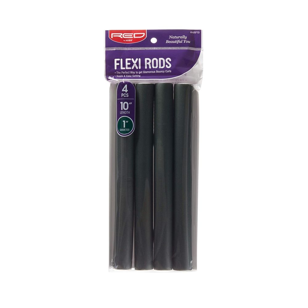 Red by Kiss Flexi Rods - 10" Length, 1" Diameter 4PCS