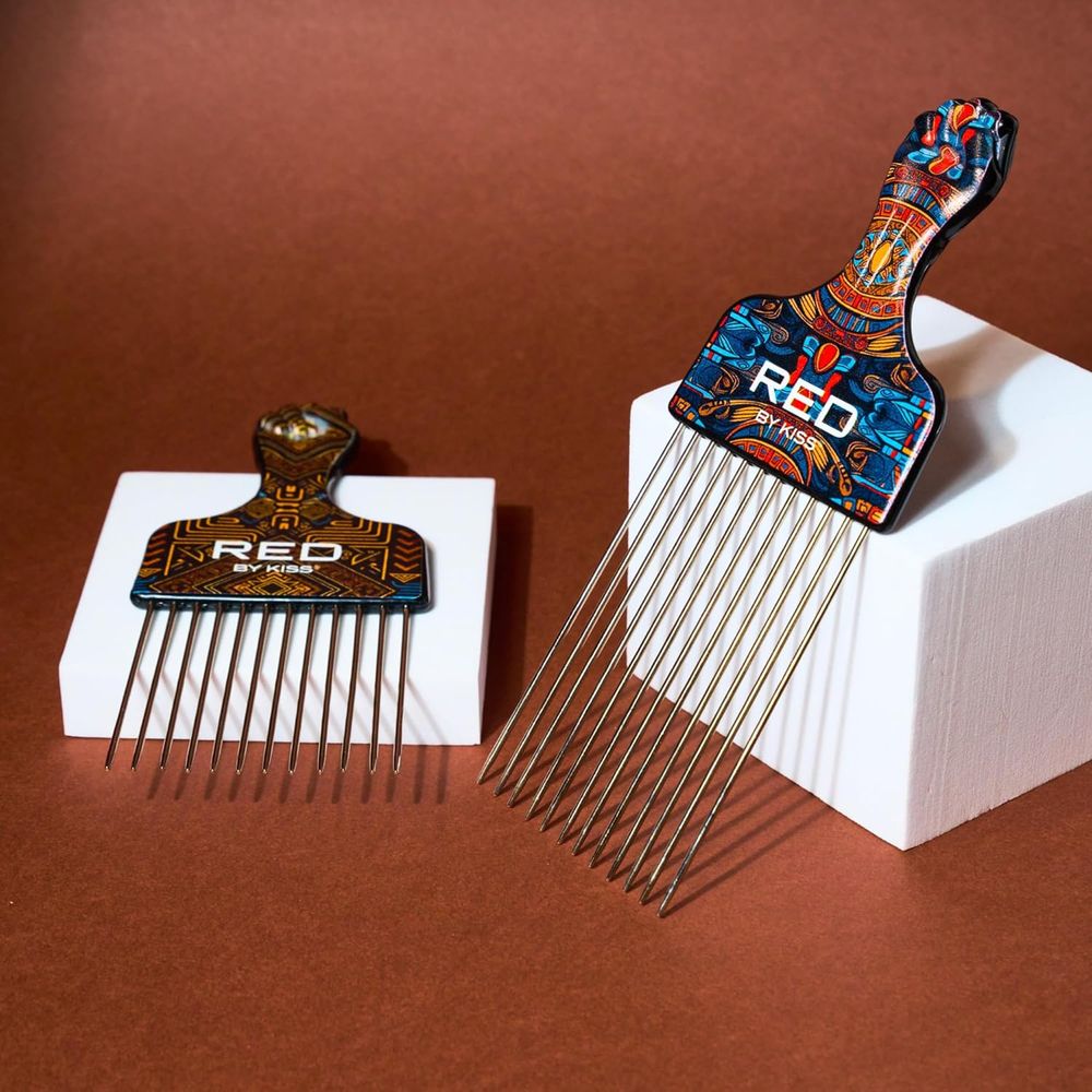 Red by Kiss Soul Pik - Classic Afro Hair Picks