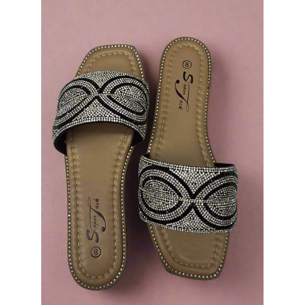 SuperJack Black Sandal – Style 2581