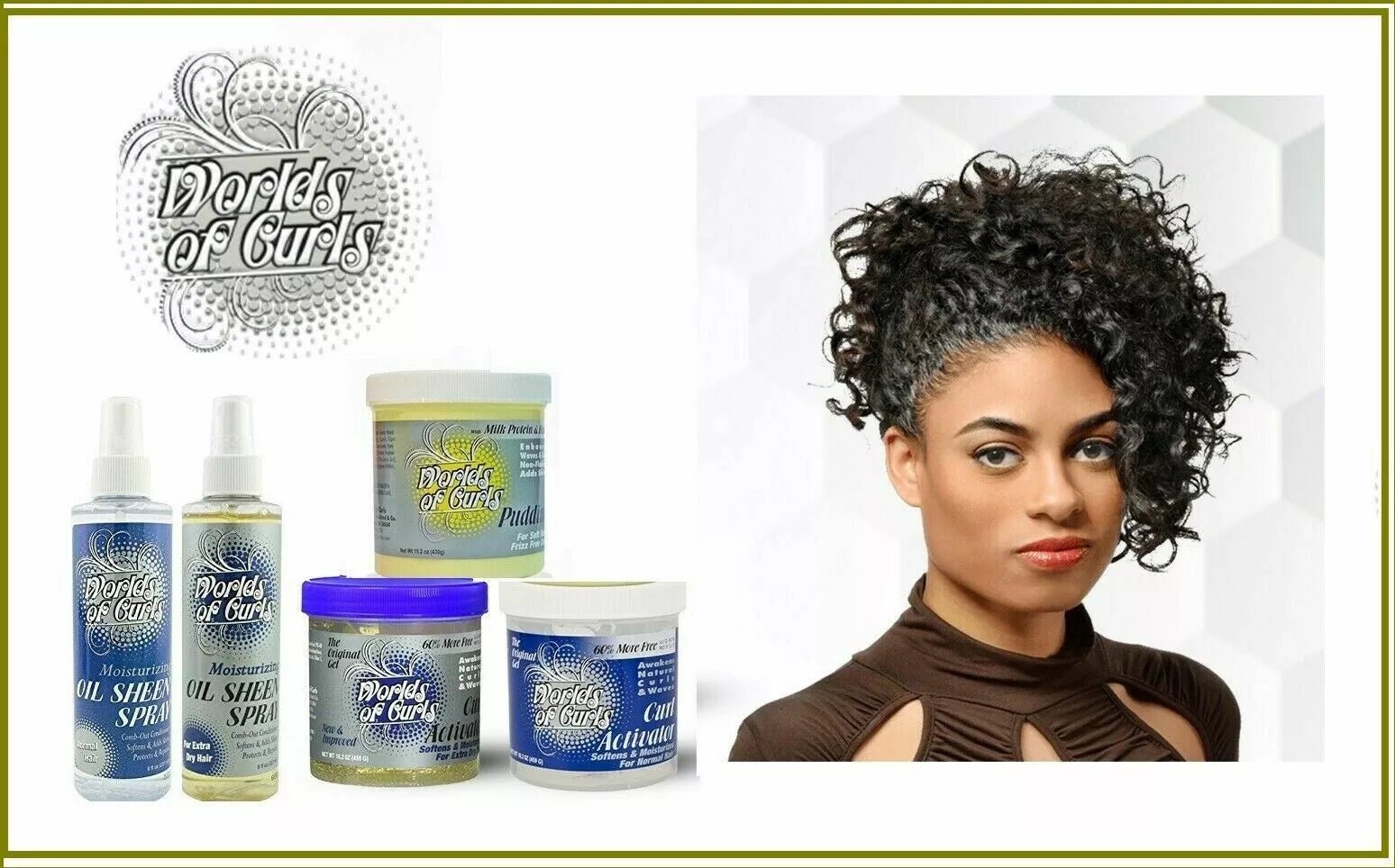 Worlds of Curls – Curl Activators, Sheen Sprays & Styling Gels for Nor